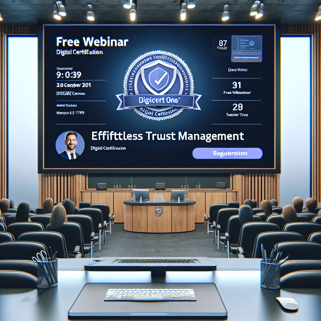 Discover Effortless Trust Management: Join Our Free Webinar on DigiCert ...